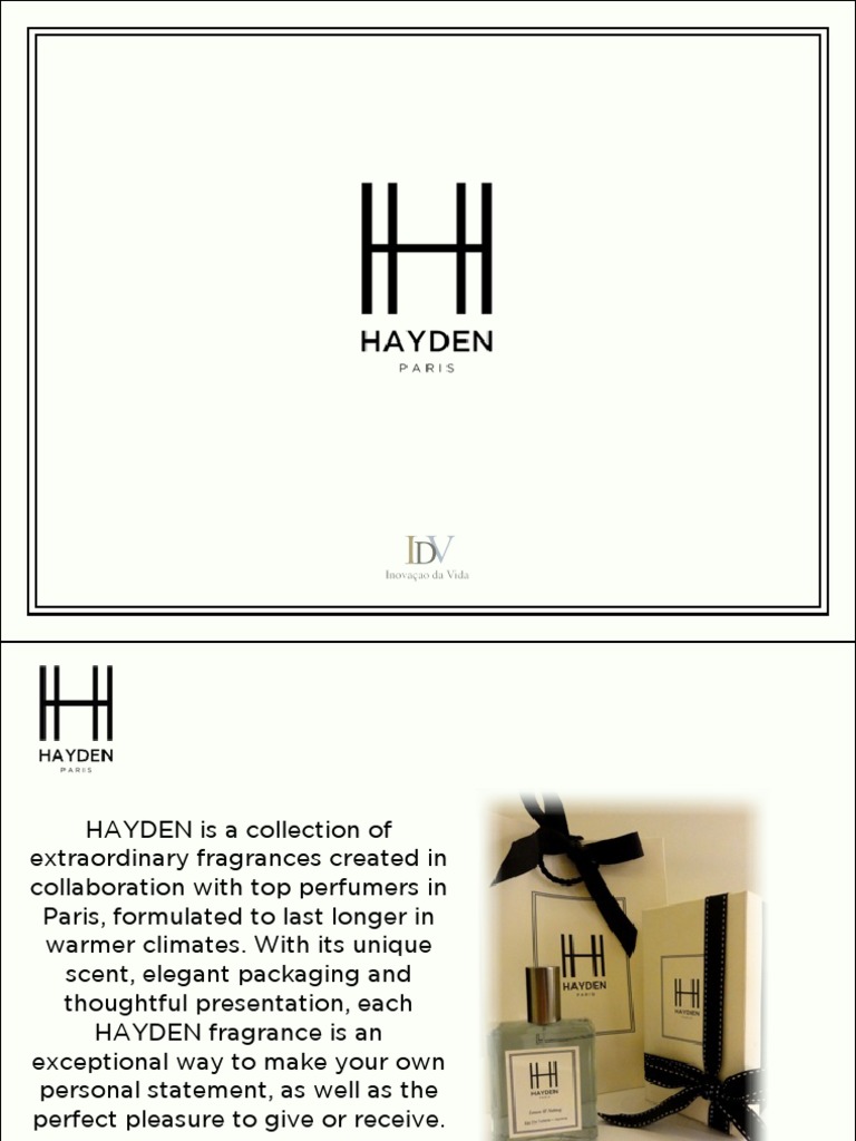 Hayden Paris Fragrance Collection | PDF | Perfume | Brand