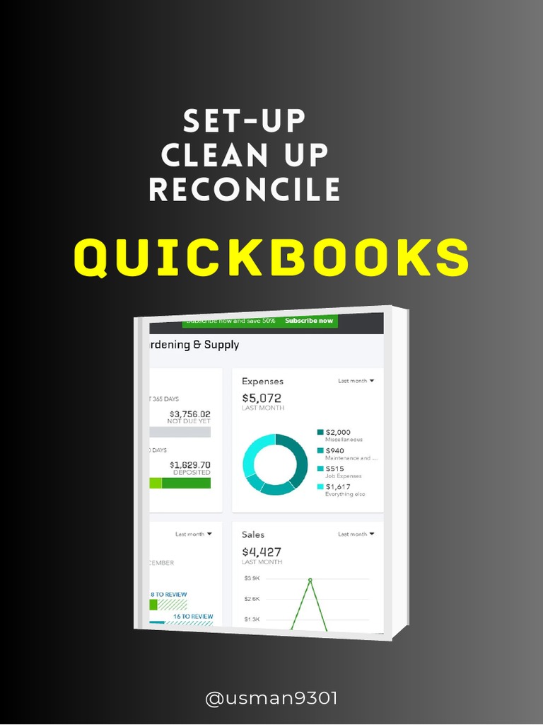 Setup and Cleanup Quickbook | PDF
