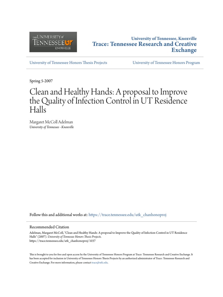 Clean and Healthy Hands A Proposal To Improve The Quality of Inf | PDF ...