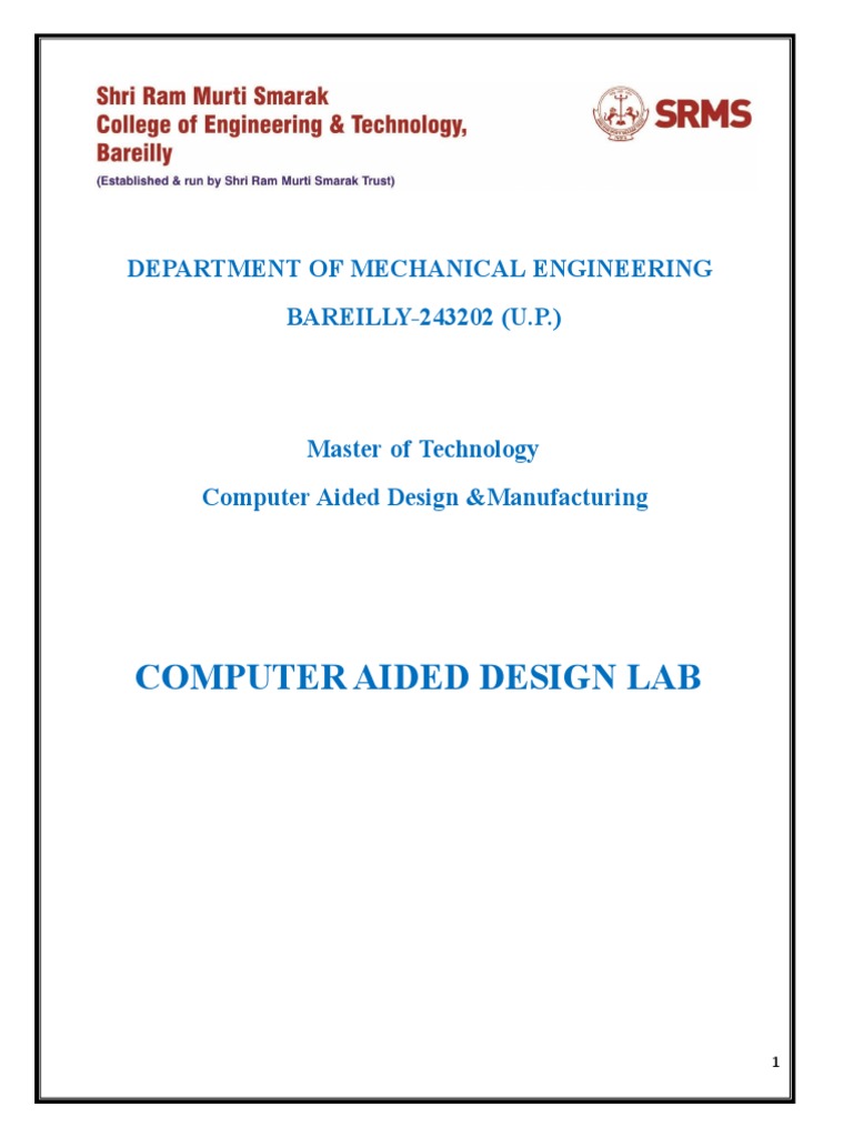 SolidWorks CAD Lab Manual Guide | PDF