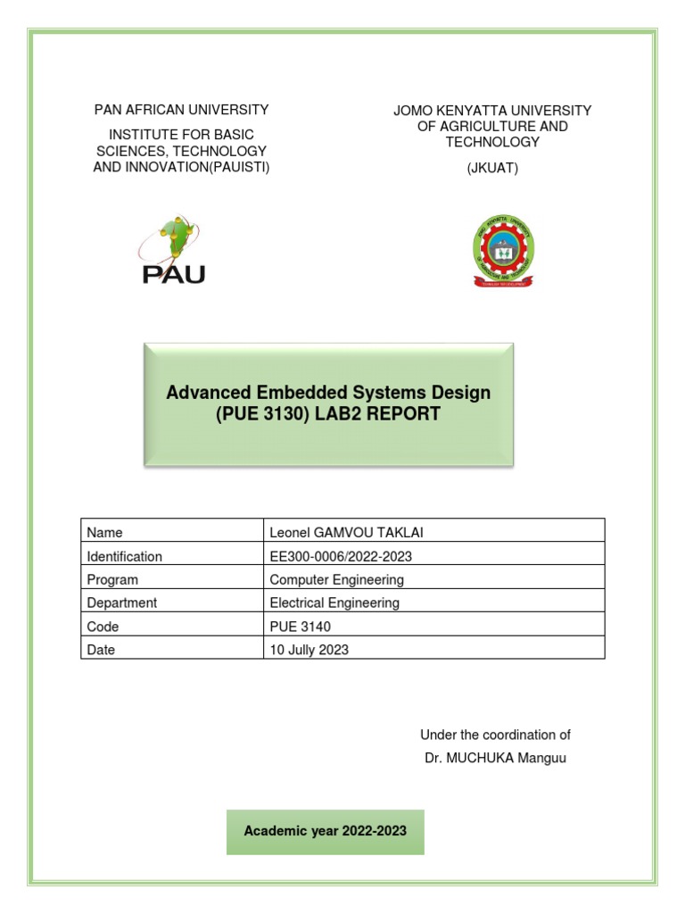 LAB 2 Embedded | PDF | Power Supply | Relay