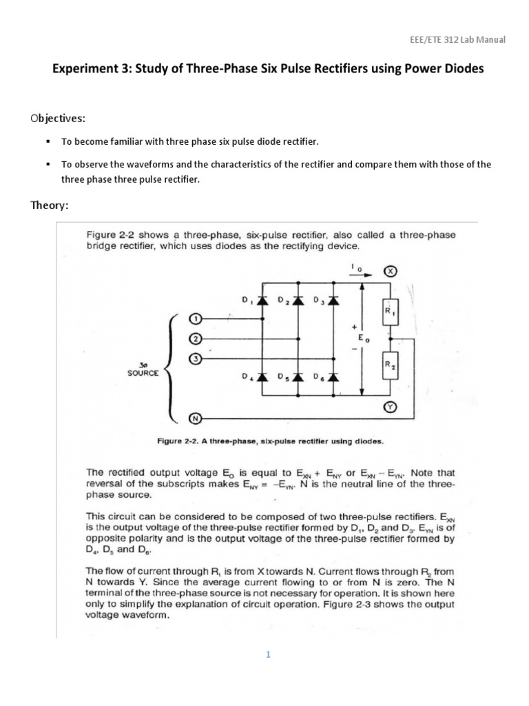 312_EXP_3_Three phase Six Pulse | PDF
