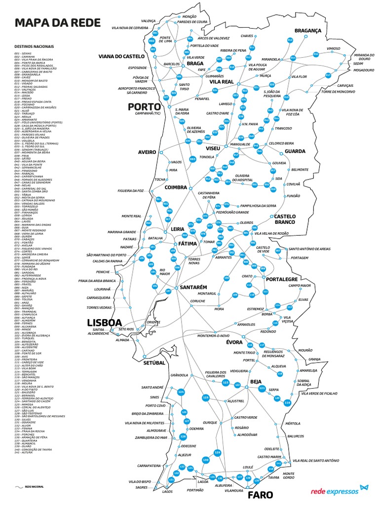 Mapa Rede Nacional PT | PDF