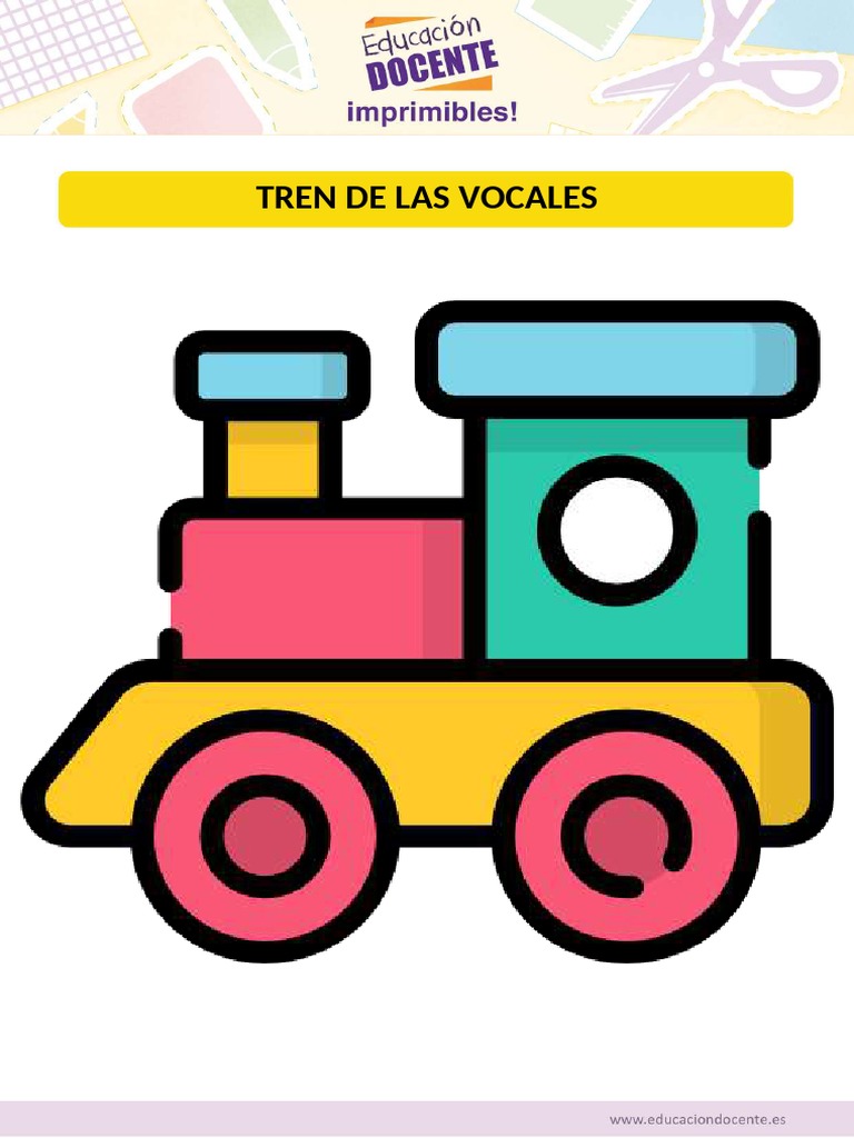 Educacion Docente El Tren de Las Vocales | PDF