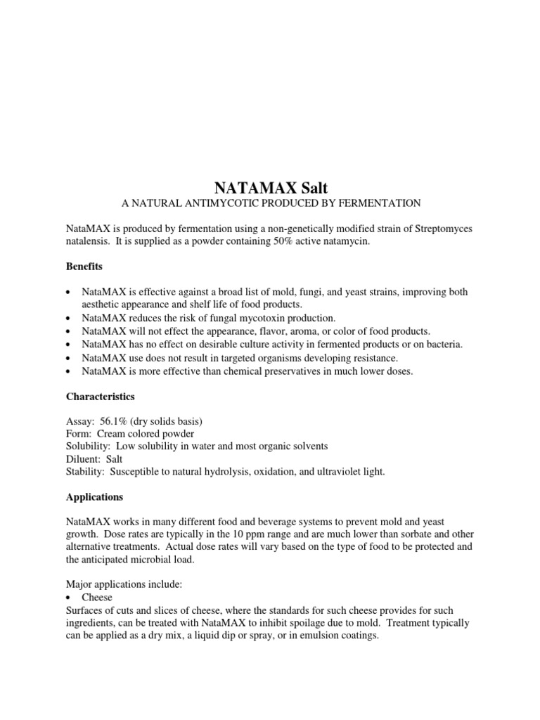 NATAMAX Technical Data Sheet PDF | PDF