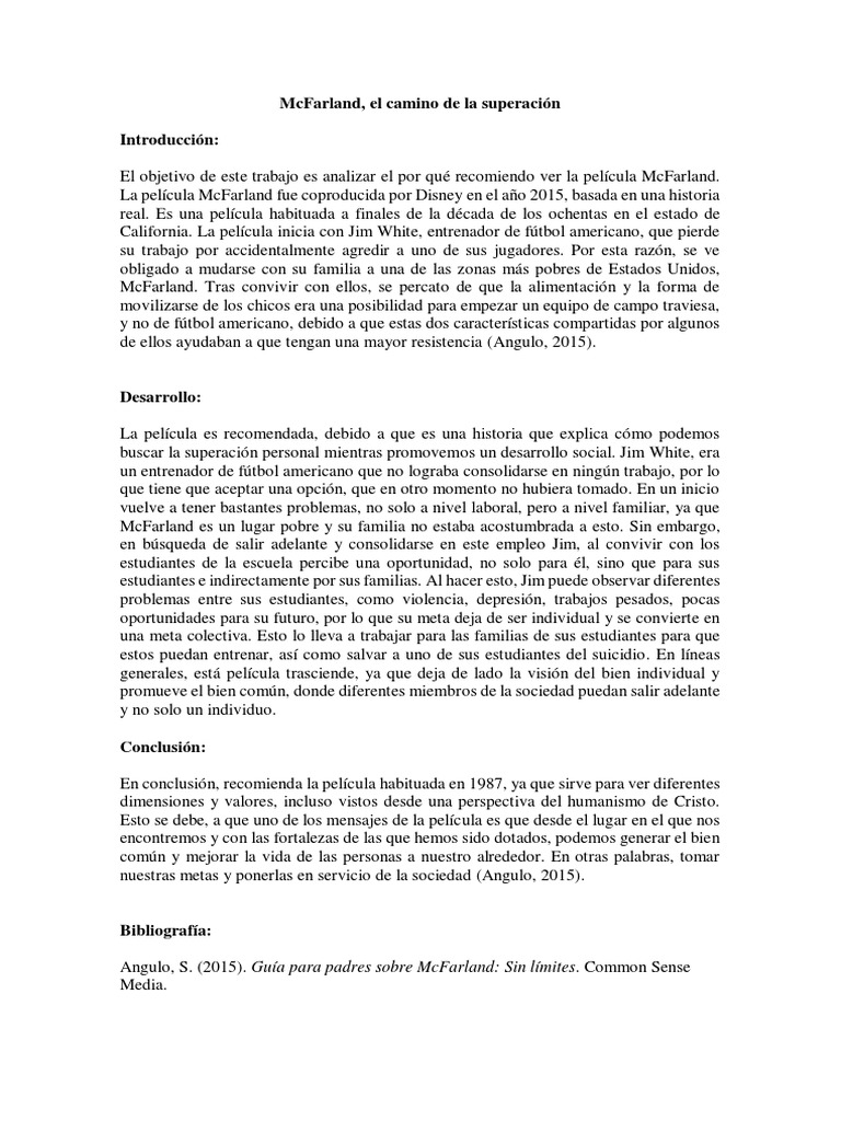 MC Farland | PDF | Ciencias sociales | Relaciones personales, crianza y desarrollo personal