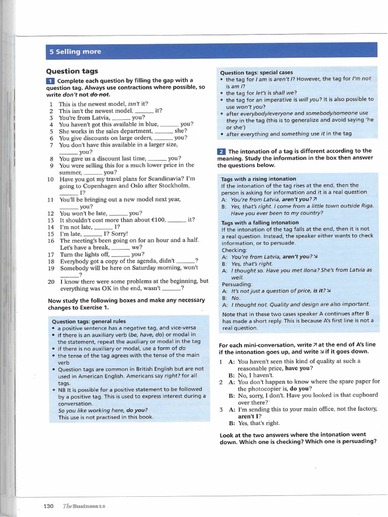 5+selling+more Grammar+&+Practice+ | PDF