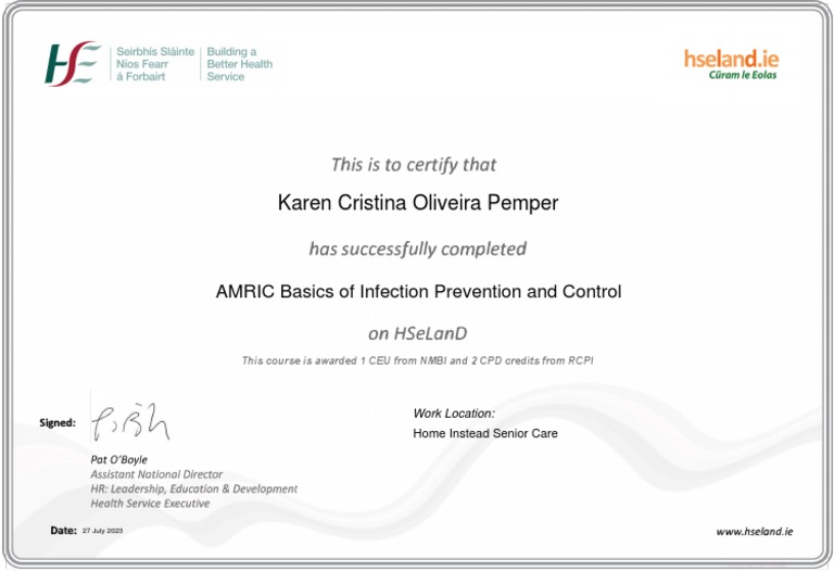 AMRIC Basics of Infection Prevention and Control | PDF