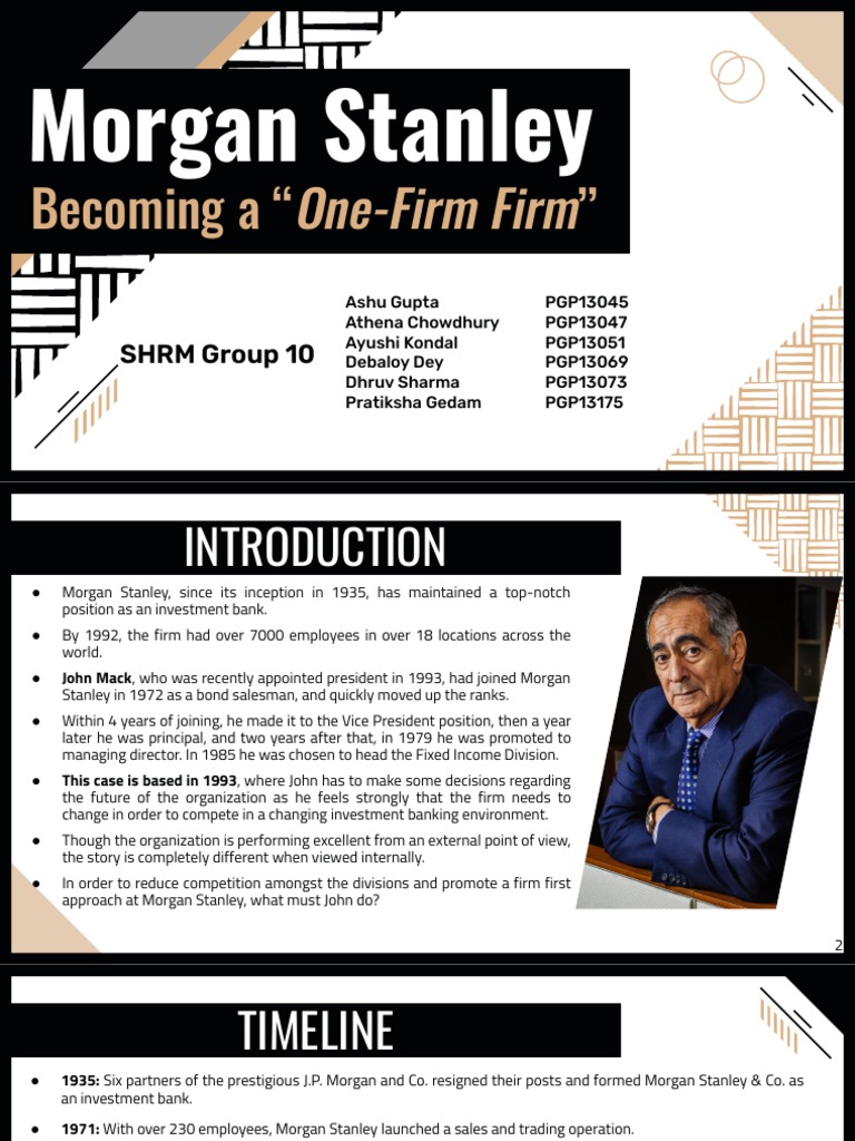 Morgan Stanley | PDF | Morgan Stanley | Investment Banking