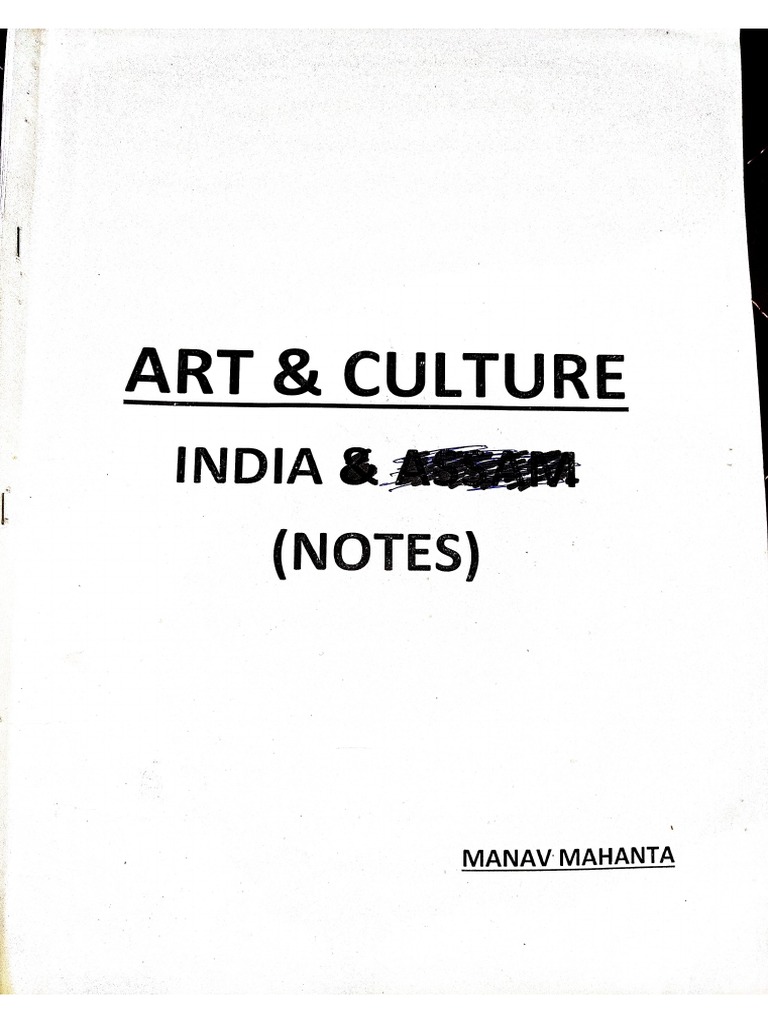 Art & Culture Notes | PDF