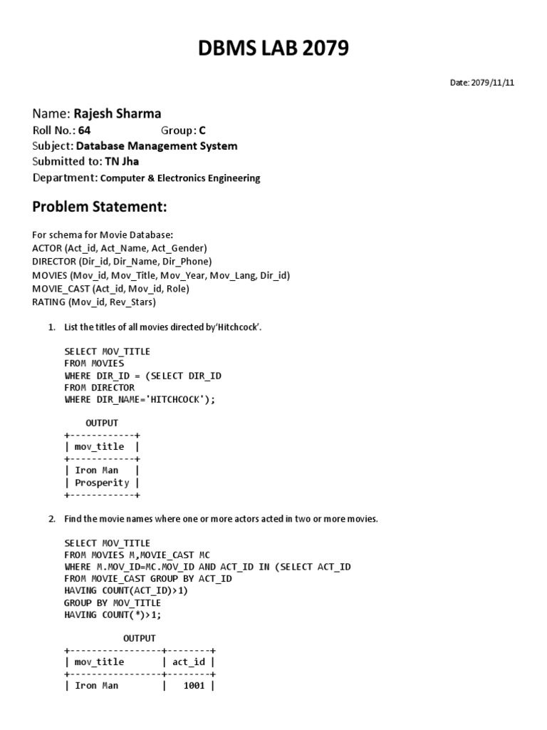 Rajesh Sharma | PDF | Databases | Data Management Software