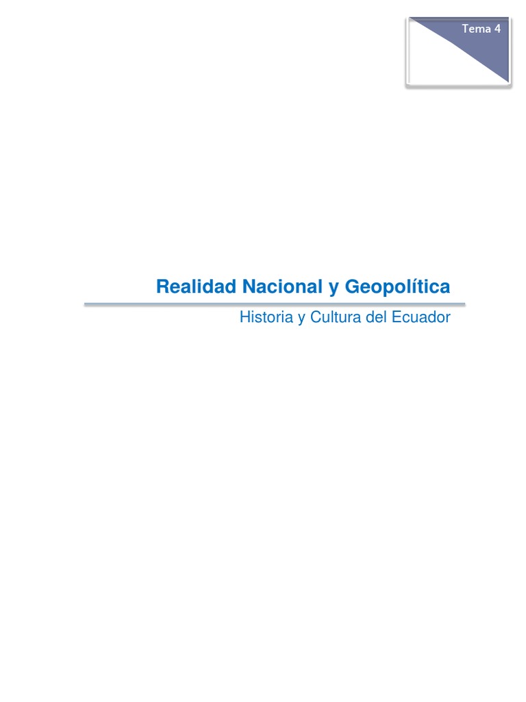 Historia y Cultura Del Ecuador | Descargar gratis PDF | Ecuador ...