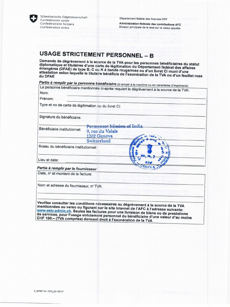 TVA Form B | PDF