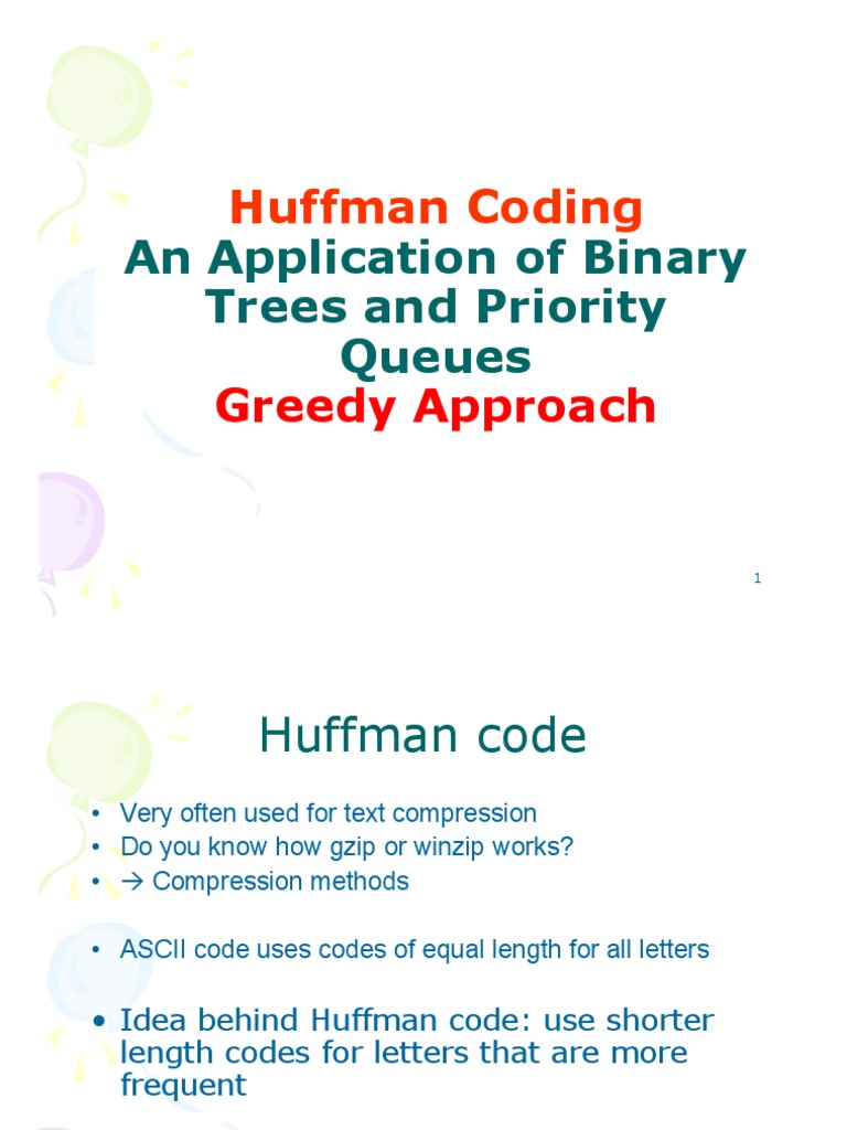 L10 Huffman Encoding Greedy | PDF | Code | Data Compression L10 Huffman Encoding Greedy | PDF | Code | Data Compression