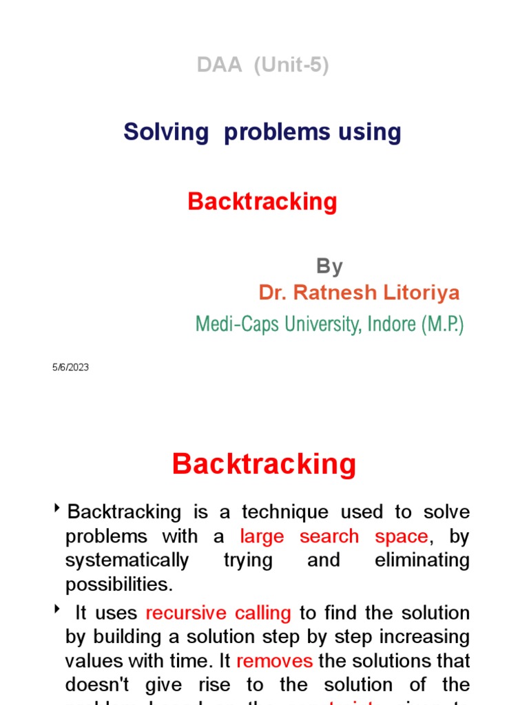 L23 Backtracking Graph Coloring Problem | PDF