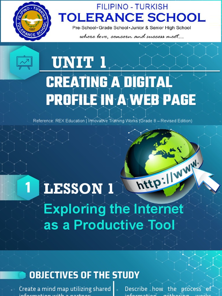 Lesson 1 - Exploring The Internet As A Productive Tool | PDF