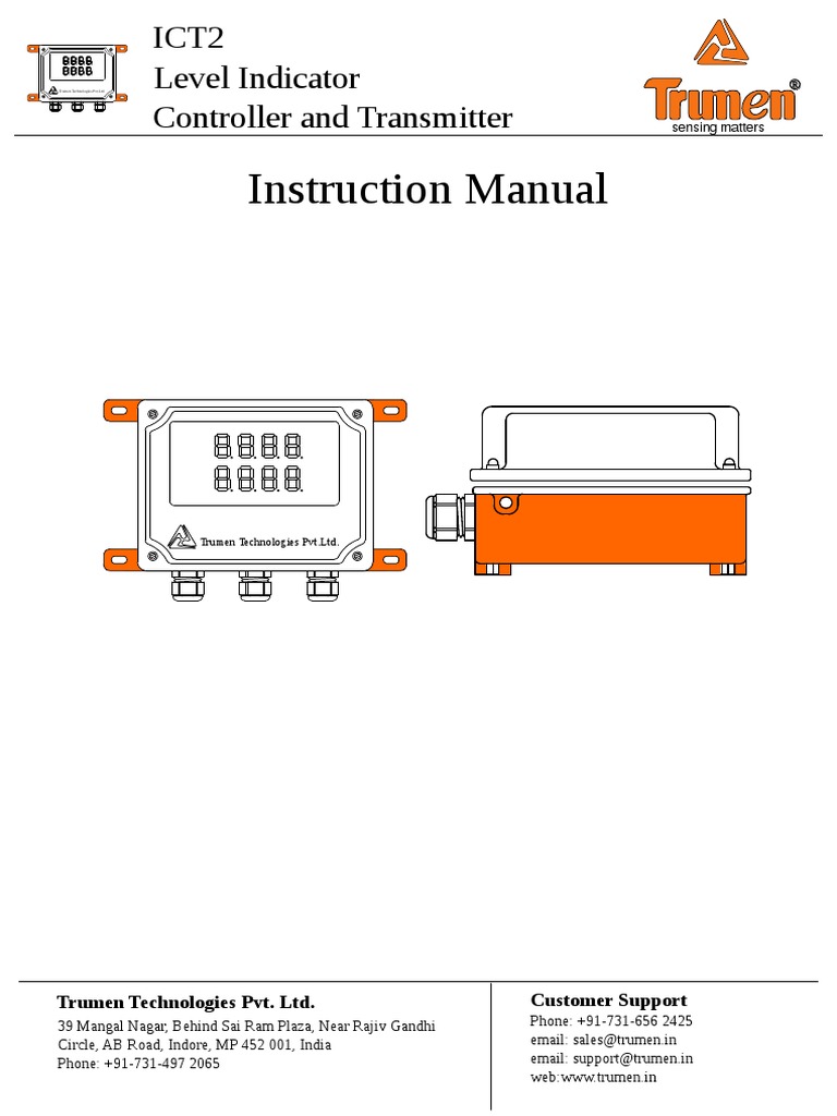 Instruction Manual ICT India | PDF