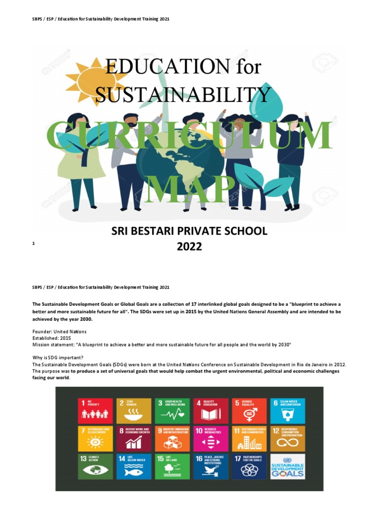 SDG Link To Curriculum Mapping Tamplate - Docx Booklet | PDF