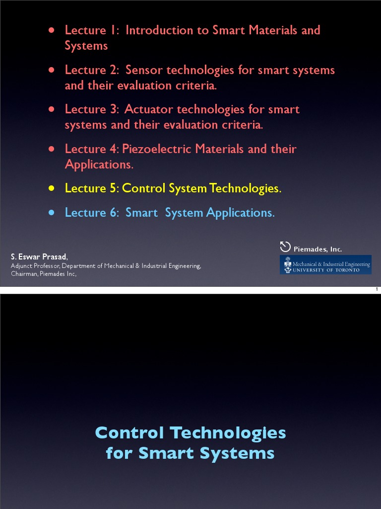 Control of Smart Systems | PDF | Control Theory | Hard Disk Drive