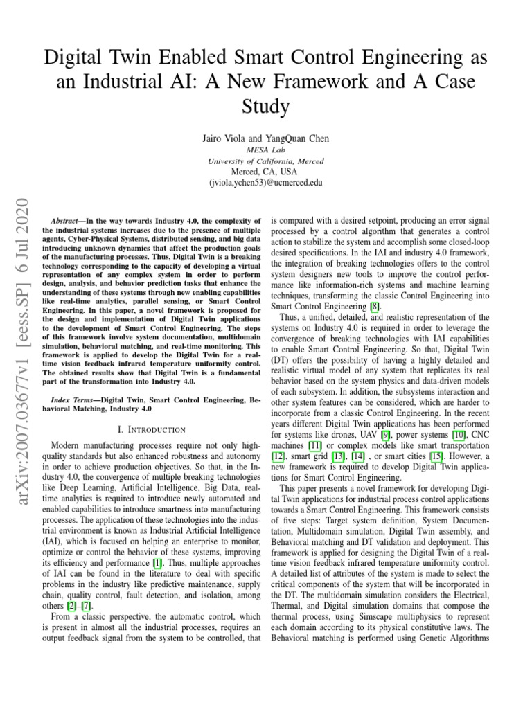 Digital Twin Enabled Smart | PDF | System | Simulation