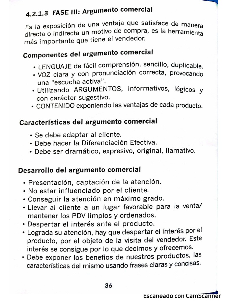 Argumento Comercial | PDF