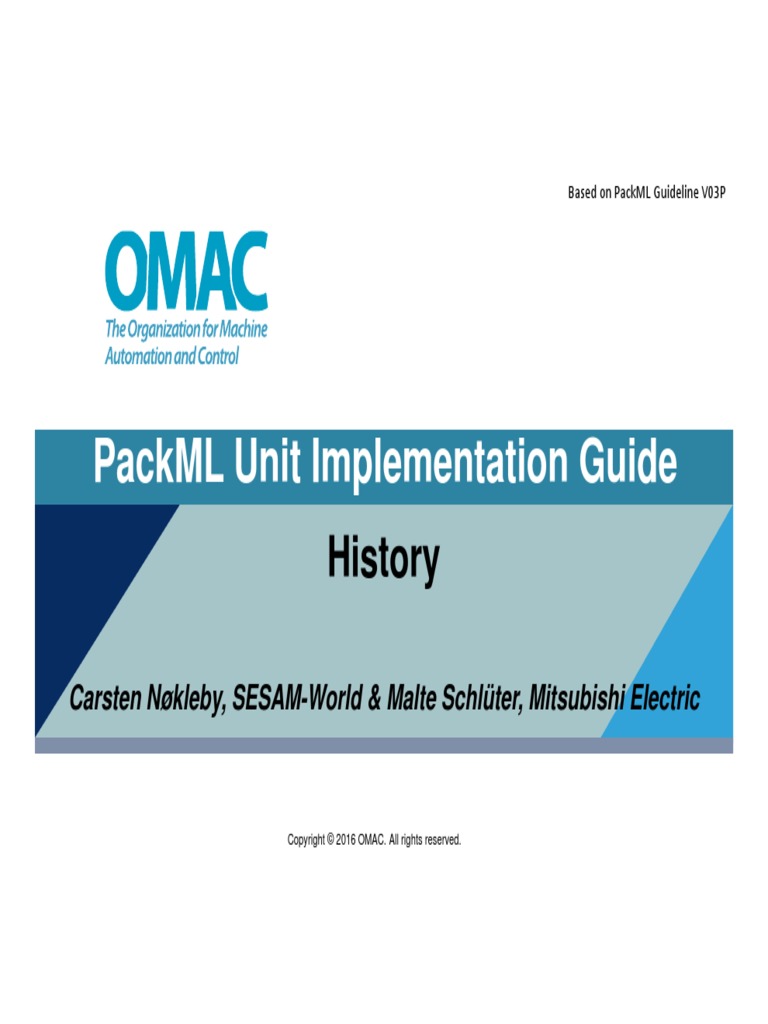 07 PackML | PDF | Computer Engineering | Business