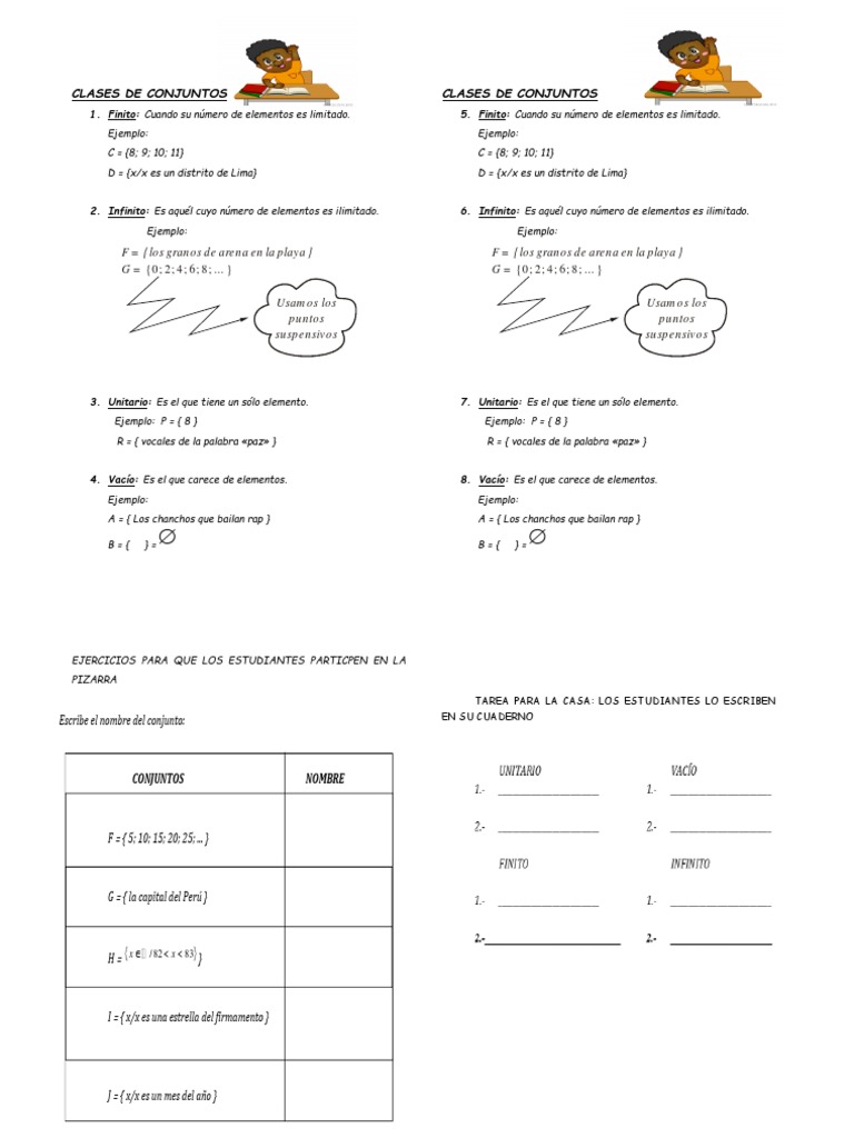 Ficha de Clases de Conjuntos | PDF | Matemáticas