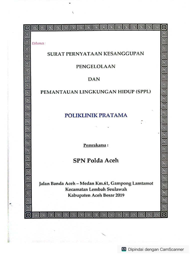 SPPL Poliklinik SPN - Permohonan - OK | PDF