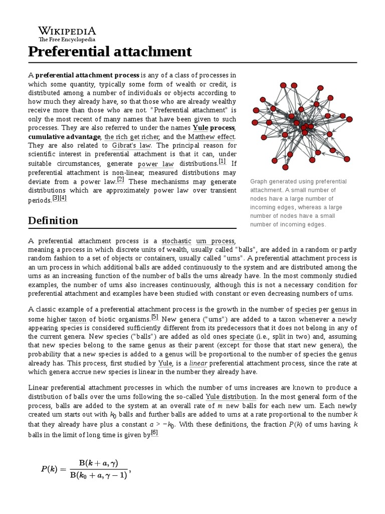Preferential Attachment | PDF