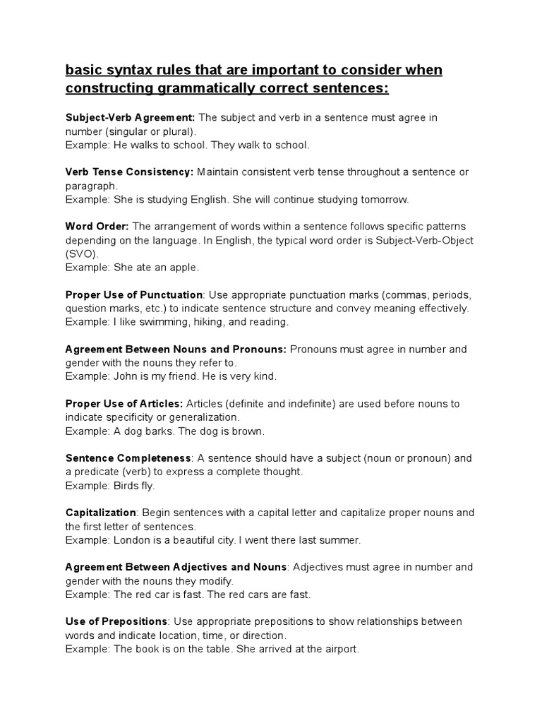 Syntax Rules | PDF | Language Arts & Discipline | Poetry