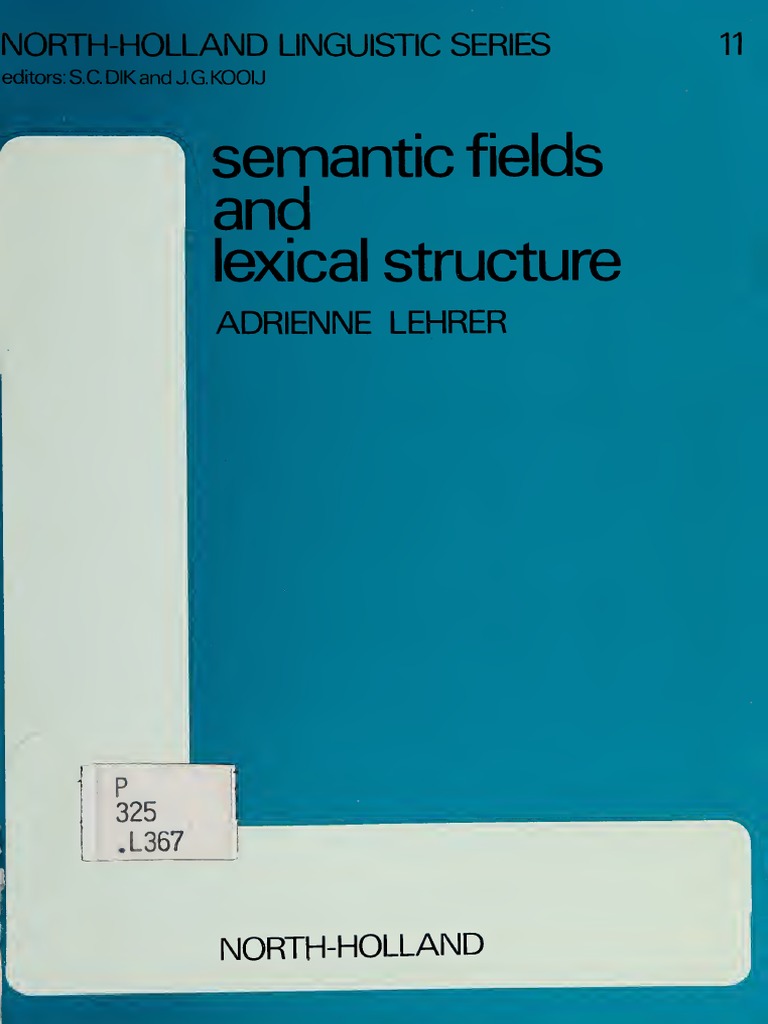 Semantic Fields and Lexical Structure | PDF | Word | Linguistics