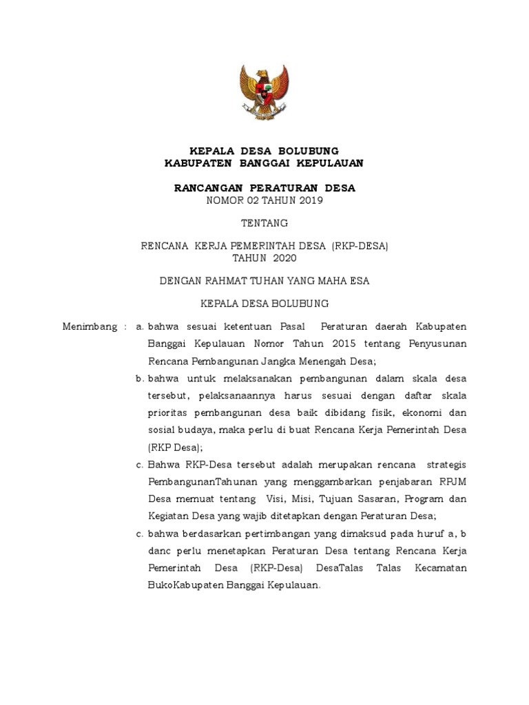 3 Perdes RKP-DESA | PDF