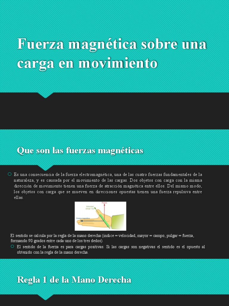 Fuerza Magnética en Cargas en Movimiento | PDF | Ciencia y matemáticas