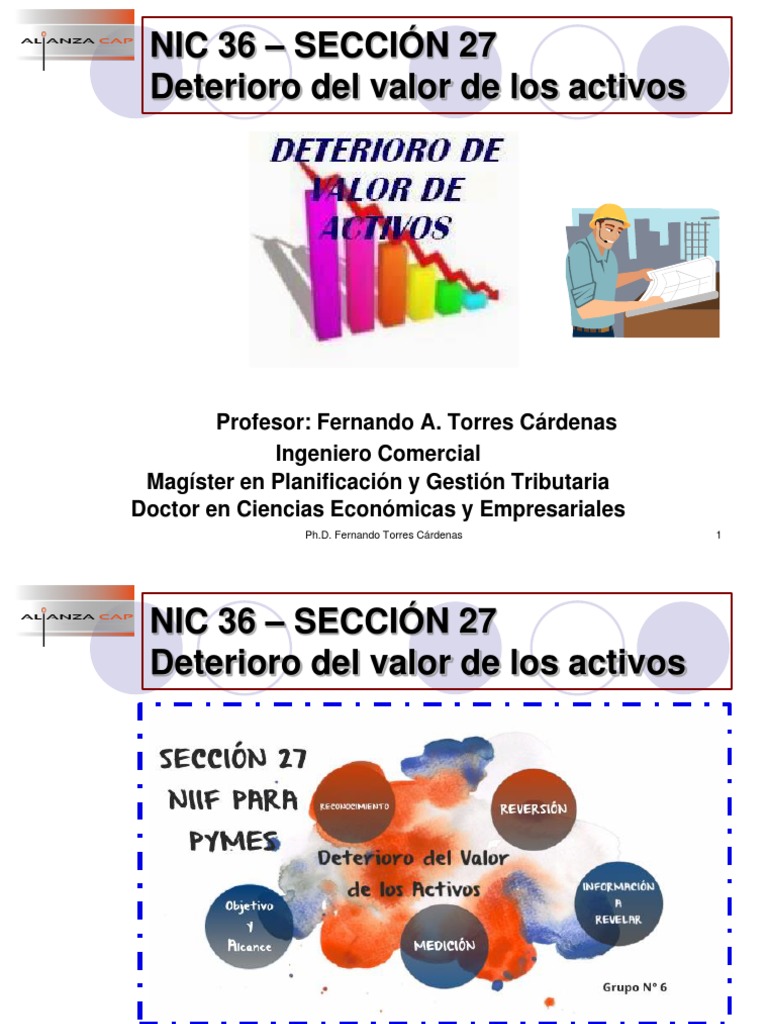 Presentacion Nic 36 Deterio Del Valor de Activos | PDF
