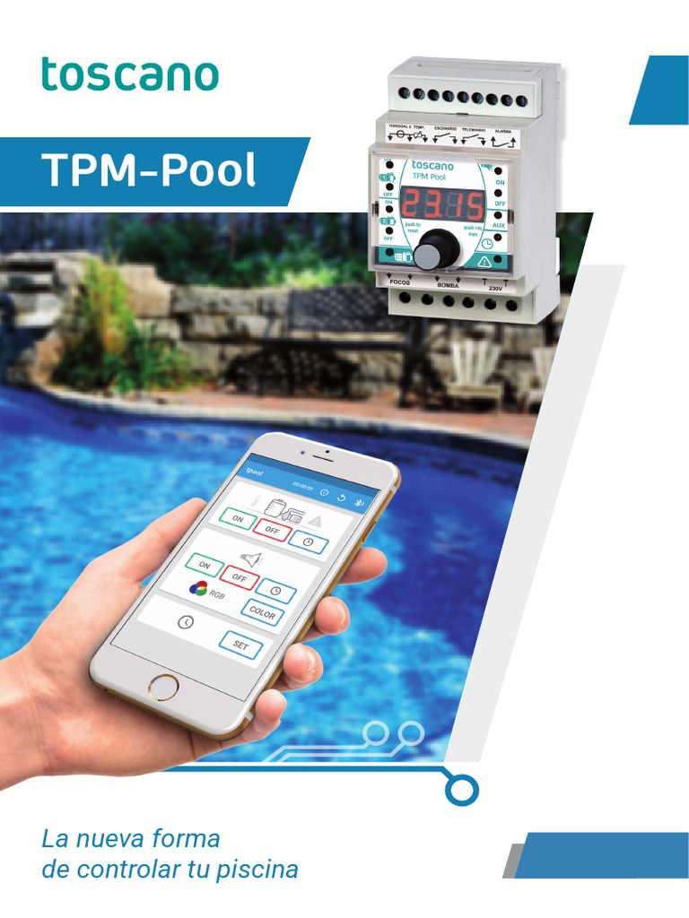 Manual Toscano TMP Pool | PDF | Relé | Aplicación movil