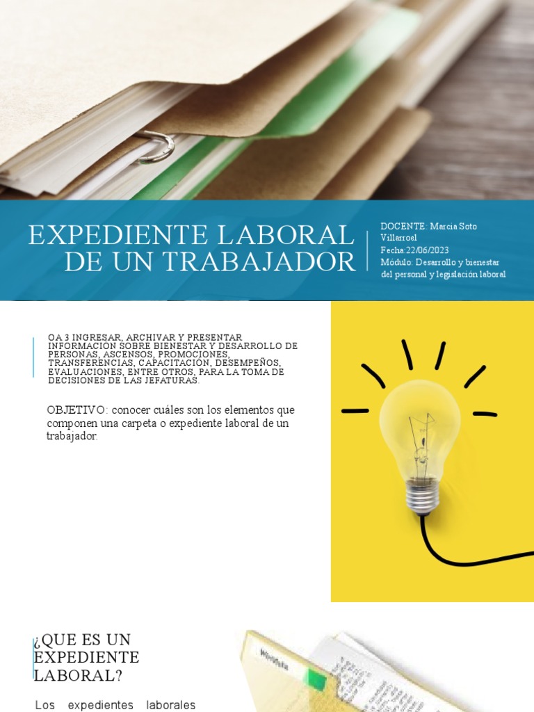 Expediente Laboral de Un Trabajador | PDF
