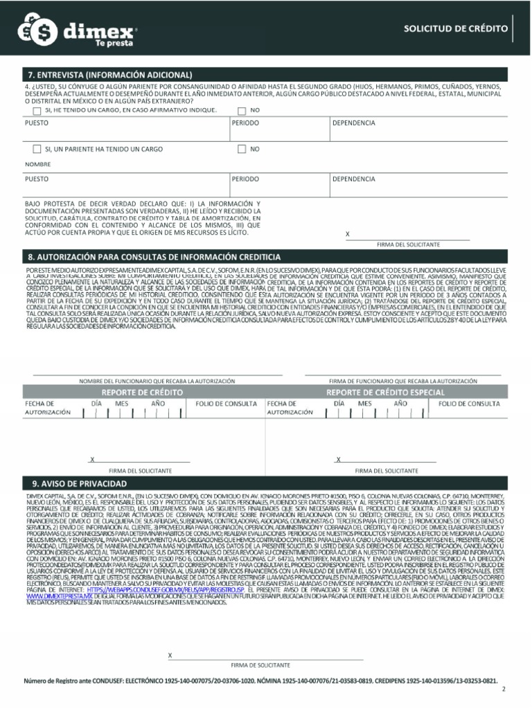 Firma Dimex 1 | PDF