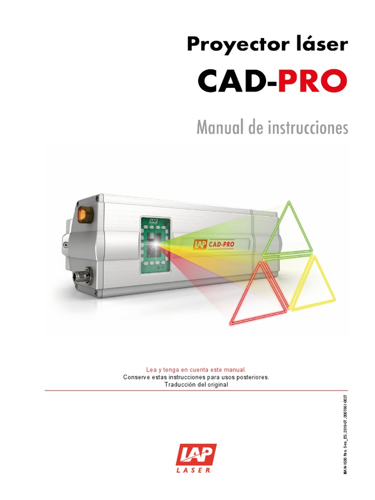 Manual del Proyector Láser CAD-PRO | PDF | Informática | Tecnología