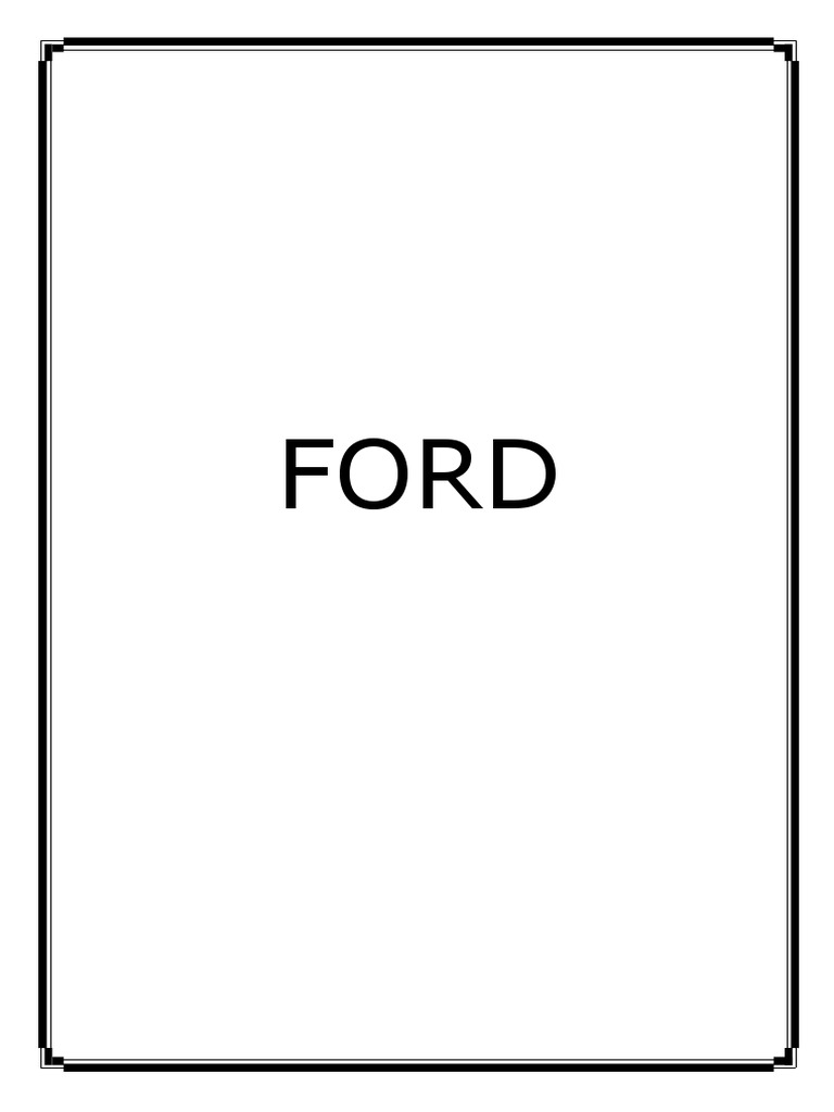 Ford Manual | PDF