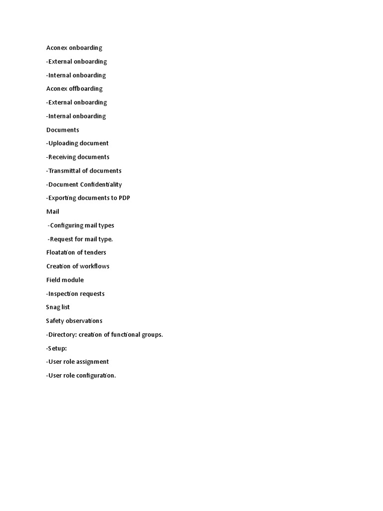 Aconex Onboarding | PDF | Computers