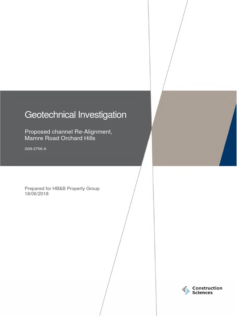 Geotech Report PDF | PDF