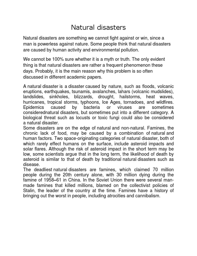 Natrul Disaster | PDF | Science & Mathematics