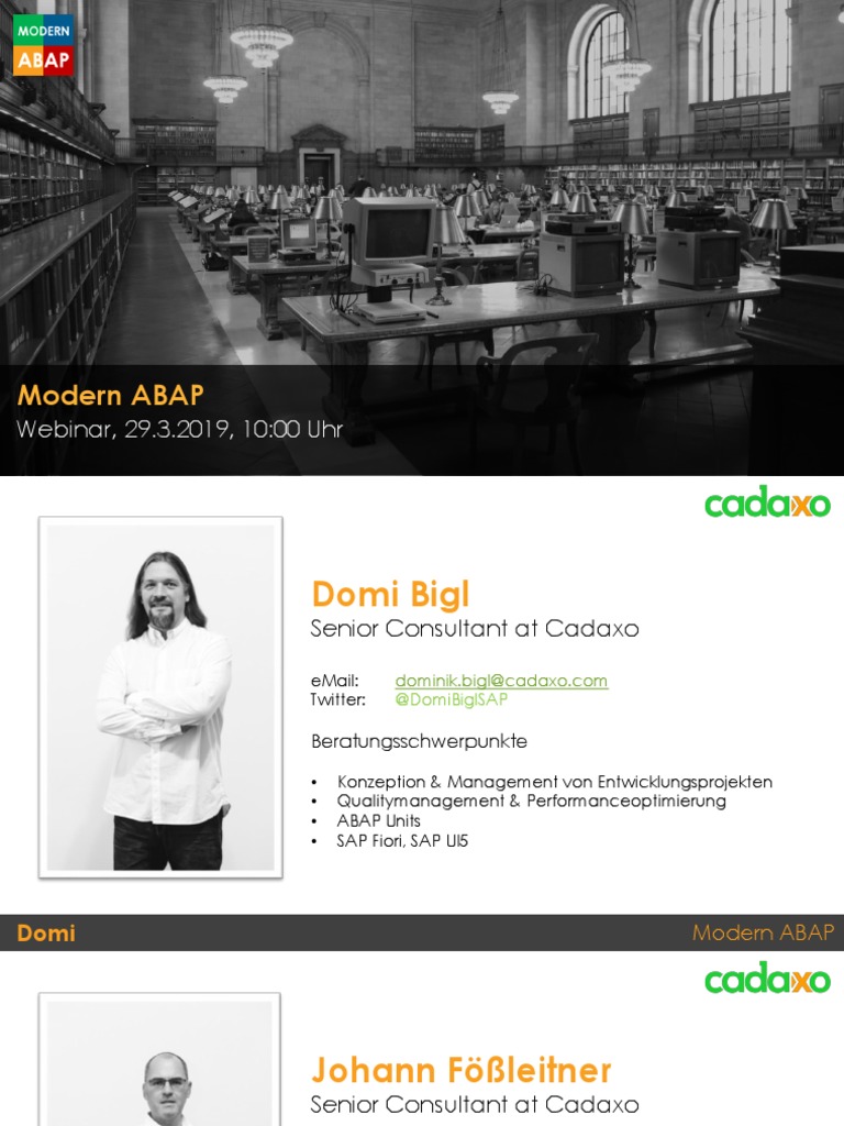 Webinar-Modern-ABAP | PDF