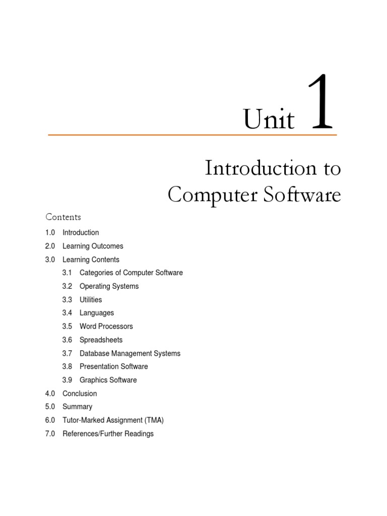 CPT111 M2 U1 Computer Software | PDF | Computers