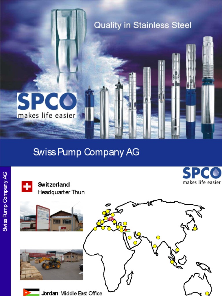 SPCO 2007 PPT | PDF | Pump | Stainless Steel