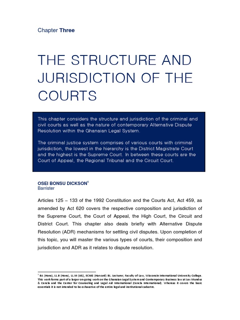 Structure_Courts | PDF