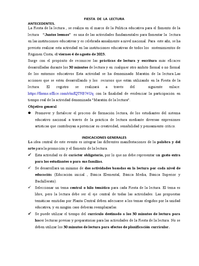 Juntos Leemos Pdf Educación De La Primera Infancia