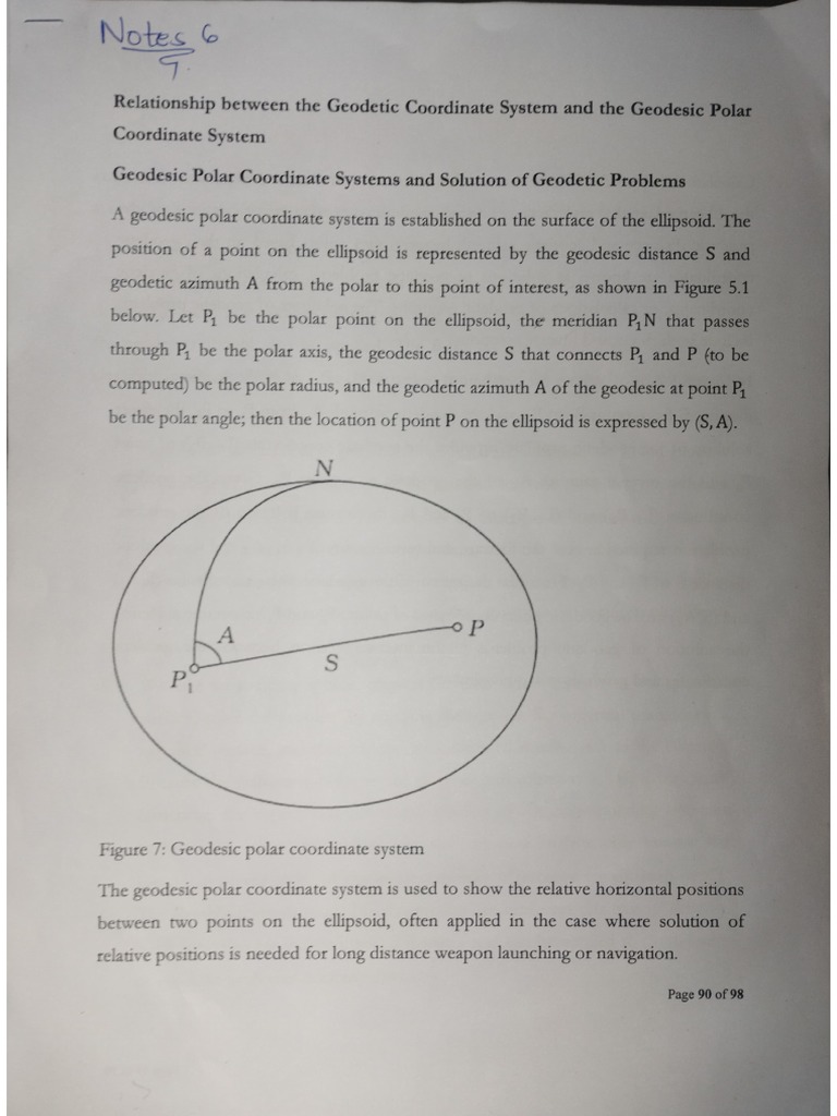 Geodesy Notes 5 | PDF