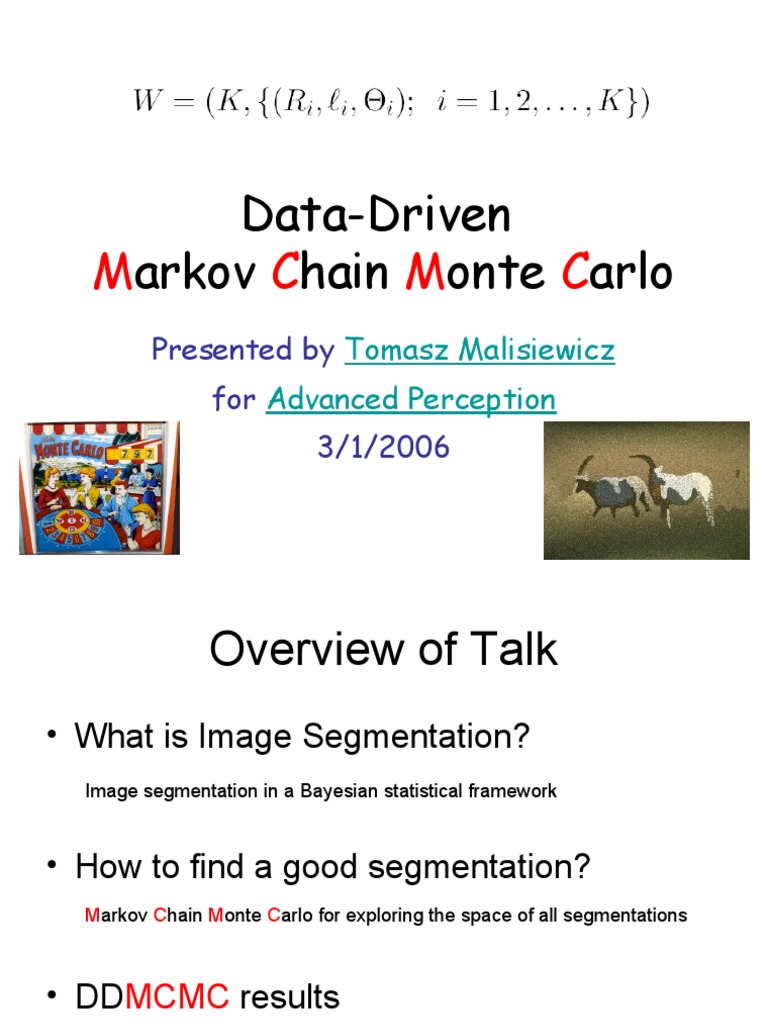 Data Driven Markov Chain Monte Carlo | PDF | Image Segmentation | Markov Chain