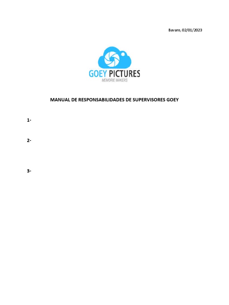 Manual Supervisor Rev 2023 | PDF